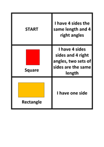 2D shape loop cards - Resources - TES