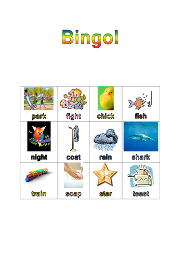 Phonics Bingo (Phase 3) | Teaching Resources