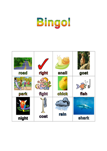 Phonics Bingo (Phase 3) | Teaching Resources