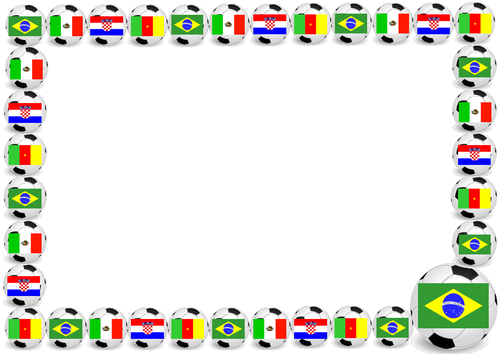 Football 2014 Themed Lined papers and Pageborders | Teaching Resources