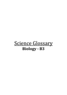 Science Key Word Glossaries | Teaching Resources