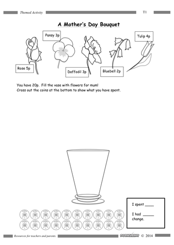 Mothers Day flowers and chocs Mathematics | Teaching Resources