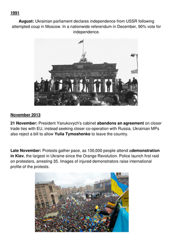 The Ukraine Crisis | Teaching Resources