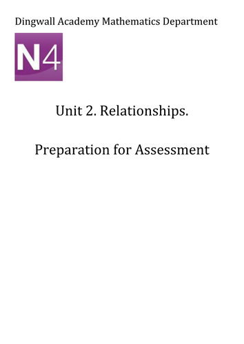 National 4 Preparation for Assessment Unit 1 & Unit 2 | Teaching Resources