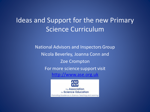 Ideas & Support for new Primary Science Curriculum | Teaching Resources