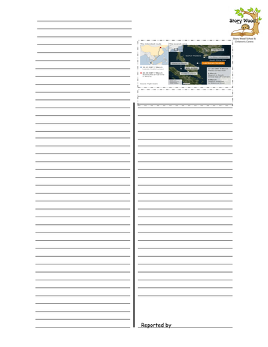 Newspaper Writing Template | Teaching Resources