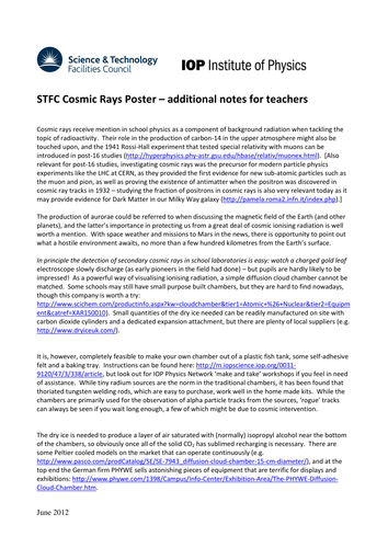 Cosmic Rays | Teaching Resources