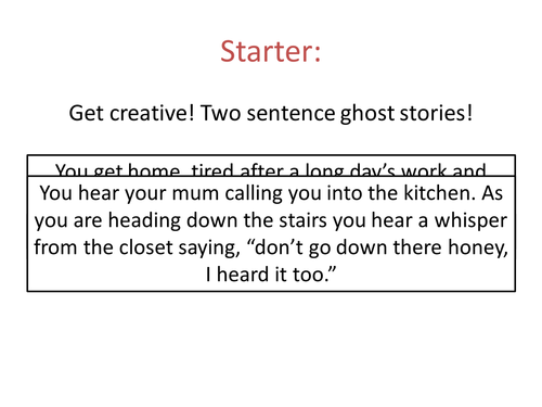 The Red Room, H. G. Wells unit (Year 9) | Teaching Resources