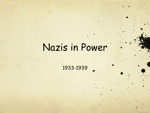 The Nazi State | Teaching Resources