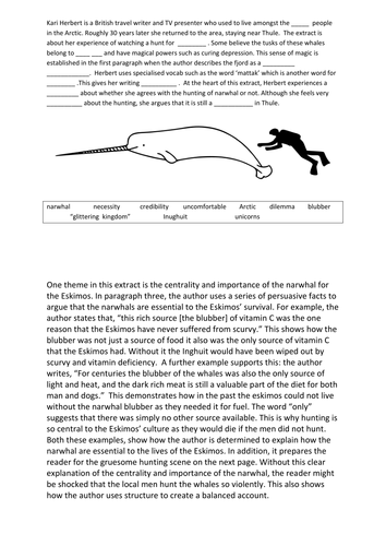 The Explorer's Daughter Edexcel extract | Teaching Resources