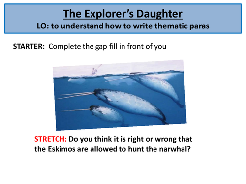 The Explorer's Daughter Edexcel extract | Teaching Resources