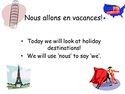 Holiday Destinations | Teaching Resources