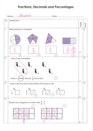 Fractions, Decimals and Percentages Level 3-8 by Japleen Kaur ...