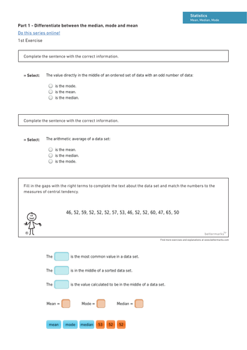 Mean, Median, Mode | Teaching Resources