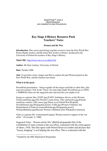 Women and the First World War | Teaching Resources