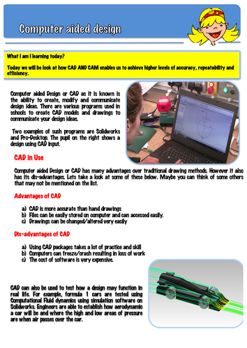 What is CAD & CAM | Teaching Resources