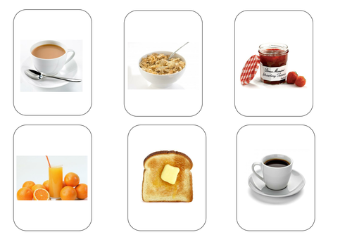 Le Petit Déjeuner - matching pairs game | Teaching Resources