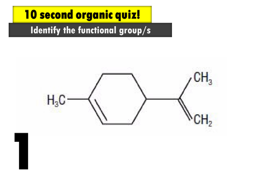 Organic Functional Group Identification | Teaching Resources
