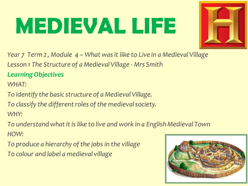 Life in Medieval England - Lesson 1 | Teaching Resources