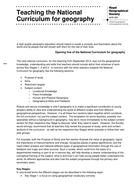 Teaching the National Curriculum for geography | Teaching Resources