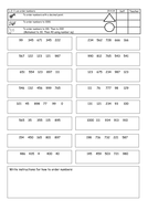 Ordering numbers - differentiated 4 ways | Teaching Resources