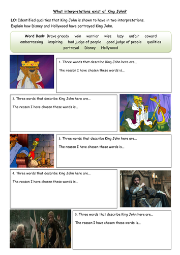 What interpretations exist of King John? | Teaching Resources