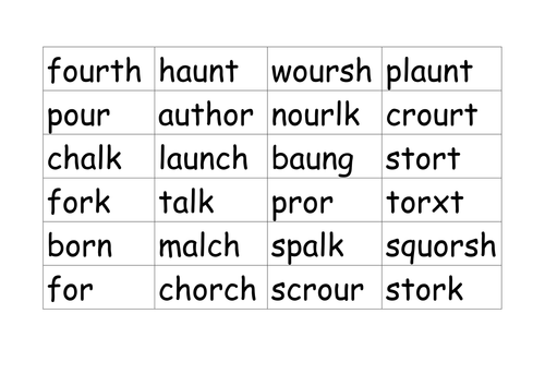 Buried Treasure words and board | Teaching Resources