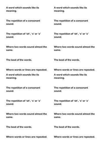 Year 8 poetry introduction to poetry week 2 | Teaching Resources