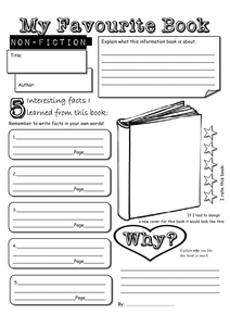 Fiction & Non-Fiction Book Report by tokyo_molly - UK Teaching ...