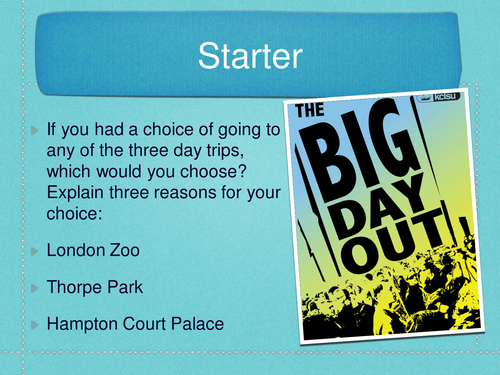 'Our Day Out' Unit | Teaching Resources