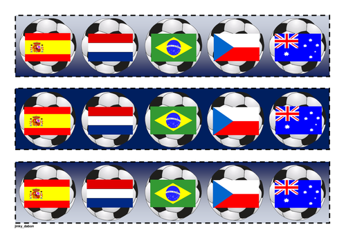 World Cup 2014 Themed Cut-out Borders | Teaching Resources