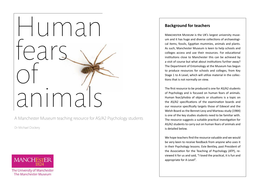 Phobia: Human fears of animals | Teaching Resources