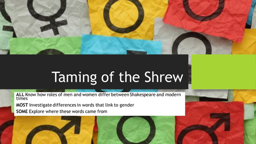 Taming Of the Shrew L1 | Teaching Resources