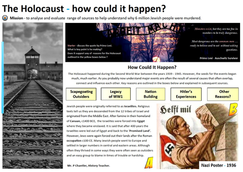 Holocaust Teaching Unit + Interactive PowerPoint | Teaching Resources