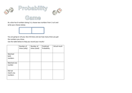 Intro to Probability - Year 7 | Teaching Resources