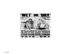 Prohibition | Teaching Resources