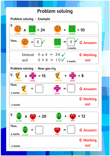 Problem solving | Teaching Resources Problem solving | Teaching Resources