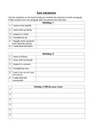 Year 8 - Les vacances | Teaching Resources