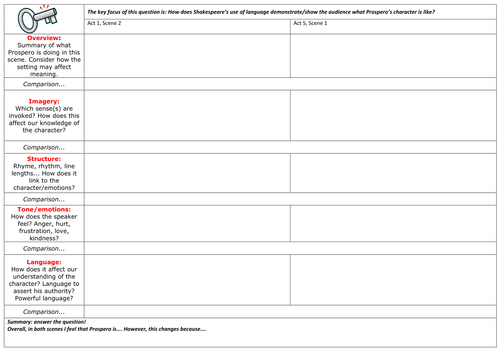 The Tempest: Scheme of Work L1-L8 | Teaching Resources