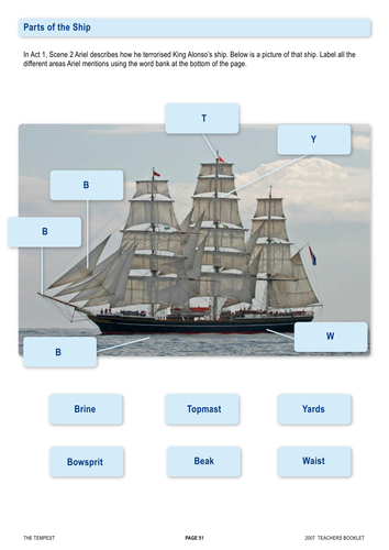The Tempest: Scheme of Work: L9 - L12 | Teaching Resources
