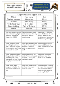 Year 3/4 money word problems by hilly100m - UK Teaching Resources - TES