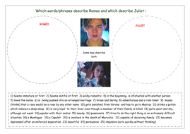Romeo and Juliet starter | Teaching Resources