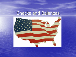 Checks and balances in the US system. | Teaching Resources
