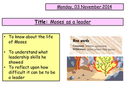 Moses as a Leader by sfy773 | Teaching Resources