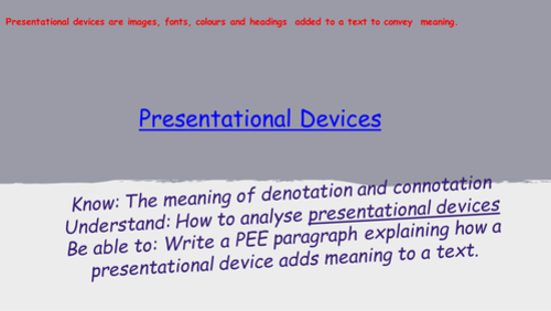 World Cup Presentational Devices ppt Connotation | Teaching Resources