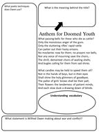 Anthem for Doomed Youth | Teaching Resources