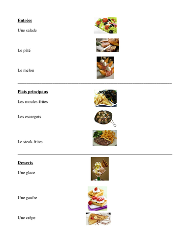 Create your own cafe menu | Teaching Resources