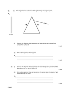 Light - Levelled SATs questions | Teaching Resources