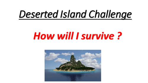 Deserted Island Challenge | Teaching Resources