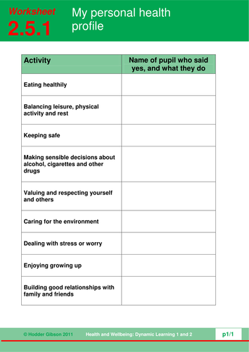 Healthy Routines | Teaching Resources